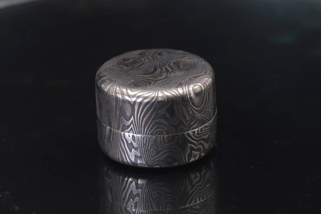 DAMASCUS STEEL KEEPSAKE BOX Box-STB Price as Shown - James Binnion ...